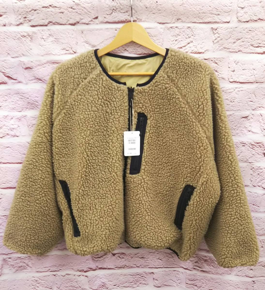 【やや傷や汚れあり】【タグ付】FREAK'S STORE フリークスストア リバーシブルボアフリース ボアジャケット 18AW-FSL01 レディース F ベージュ 店舗受取可の落札情報詳細 ...