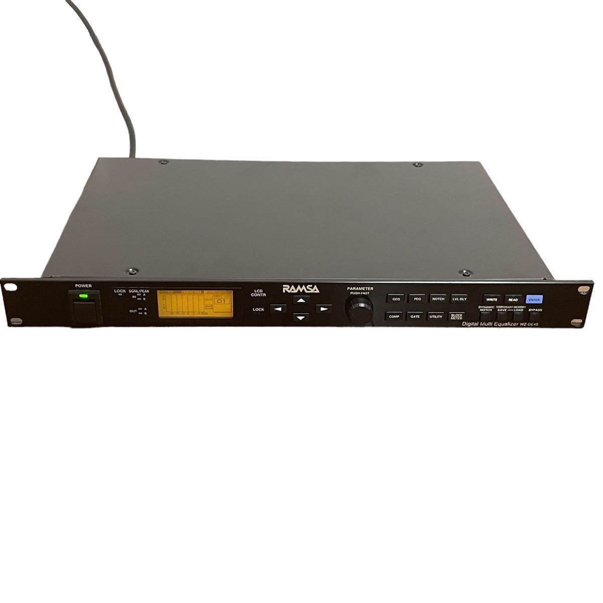 【未使用に近い】RAMSA Panasonic WZ-DE45 デジタルマルチイコライザーの落札情報詳細 - ヤフオク落札価格検索 オークフリー