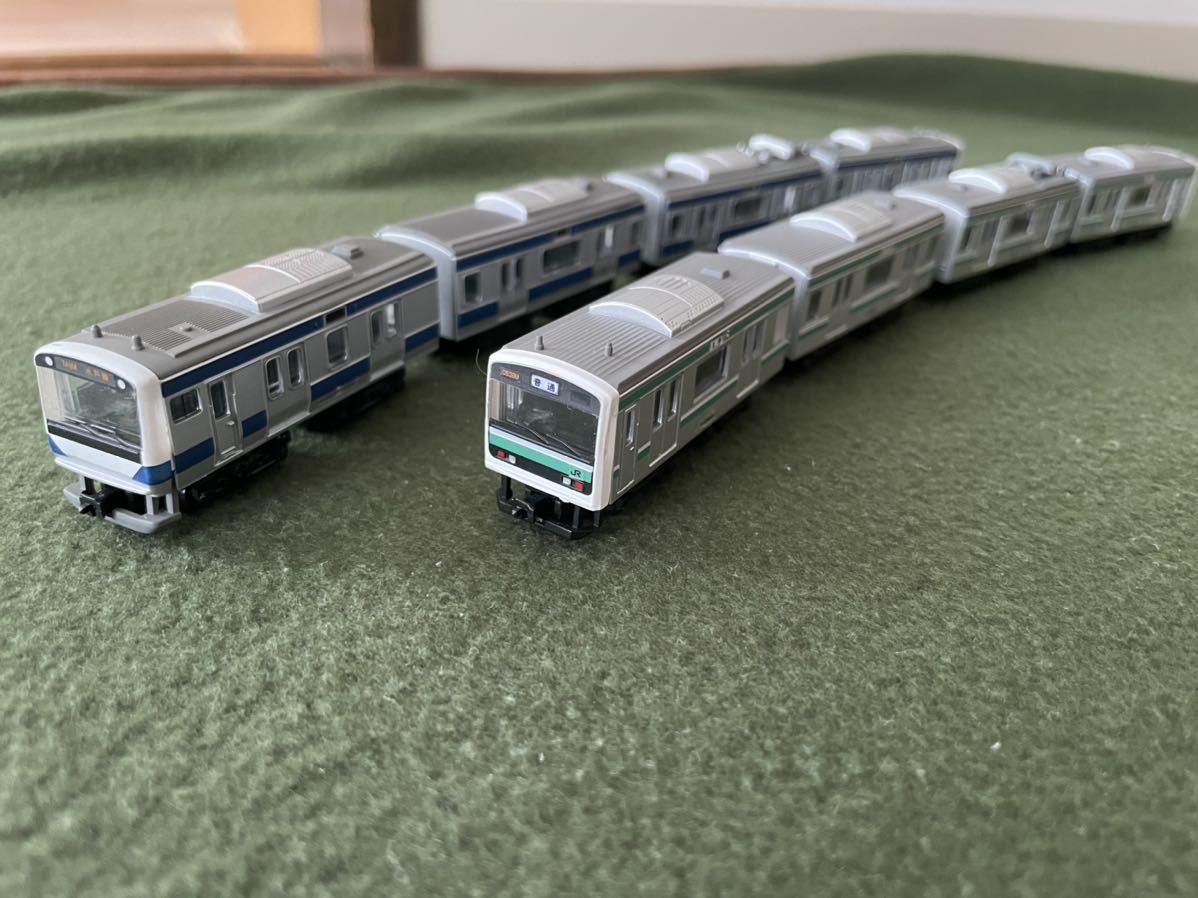 【やや傷や汚れあり】Bトレ 常磐線・水戸線E501系4両＋E531系4両(付属編成) 計8両の落札情報詳細 - ヤフオク落札価格情報 オークフリー