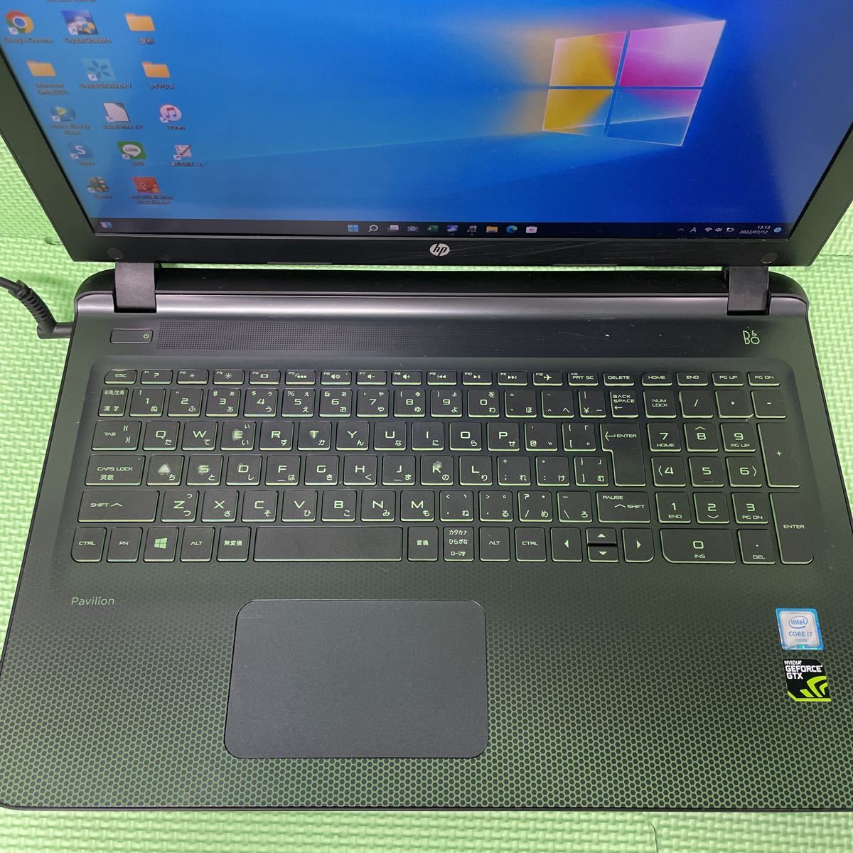 【やや傷や汚れあり】【M7-54】ゲーミング/Win11/新品SSD240GB【hp PAVILION Gaming NOTEBOOK】6世代 ...