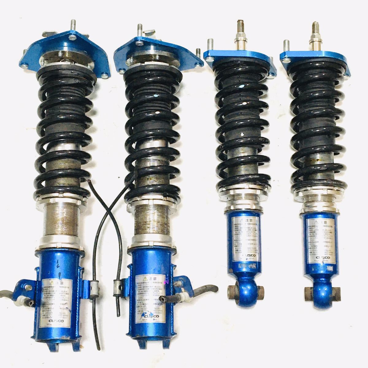 【やや傷や汚れあり】CUSCO クスコ GH2 GH3 インプレッサ 減衰調整付 フルタップ 全長式 車高調 1台分 GE2 GE3 の落札情報詳細| ヤフオク落札価格情報 オークフリー