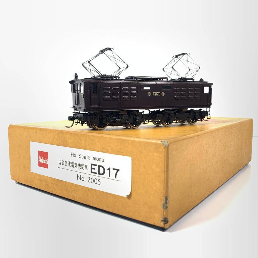 【傷や汚れあり】Adachi アダチ 国鉄直流電気機関車 ED17 HOゲージ車両 箱付き＊ジャンク品の落札情報詳細 - ヤフオク落札価格検索 オークフリー