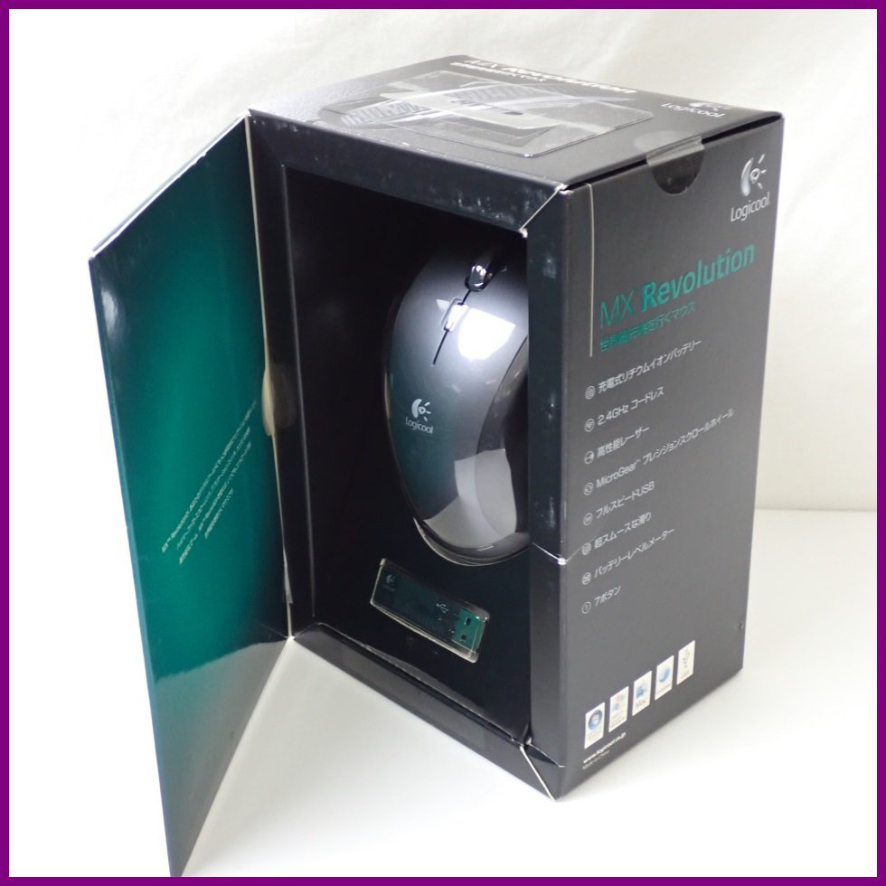 【やや傷や汚れあり】Logicool MX Revolution コードレスワイヤレスレーザーマウス M-RBQ124 ワイヤレスマウス の ...