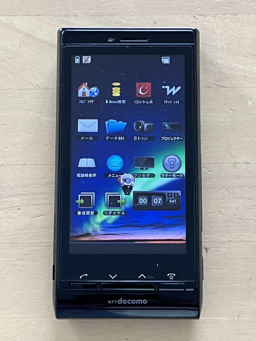 【やや傷や汚れあり】docomo PRO series SH-06C FOMA プロジェクター搭載 タッチパネル おサイフケータイ ...