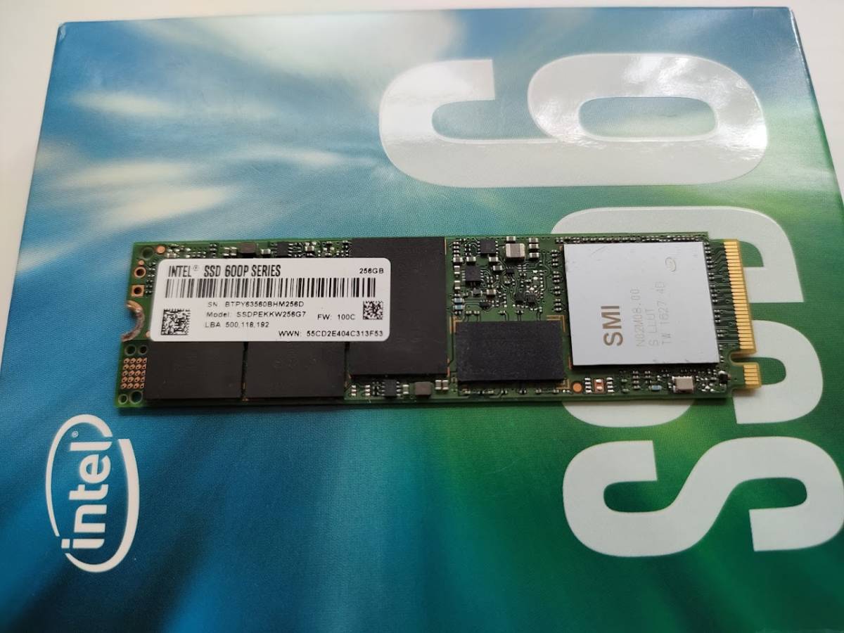 【やや傷や汚れあり】Intel SSD 600p SSDPEKKW256G7X1 M.2 2280 NVMe 256GB 中古・動作品の落札情報詳細 - ヤフオク落札価格検索 オークフリー