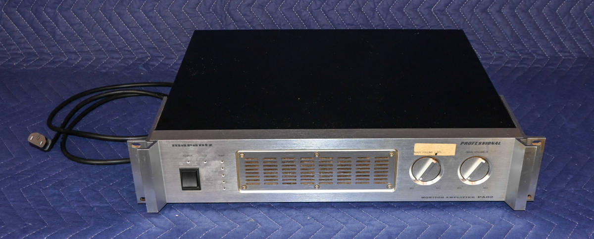 【傷や汚れあり】V061 Marantz / マランツ professonal PA02 / F1S パワーアンプ 中古 ACケーブル付属 ...