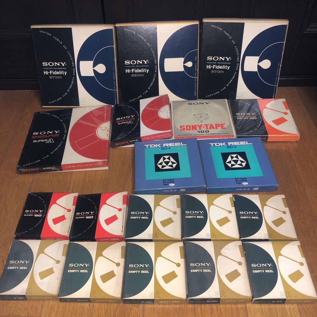 【傷や汚れあり】動作未確認 オープンリールテープ SONY ソニー SUPER A Hi-Fidelity SONY-TYPE 100 ...