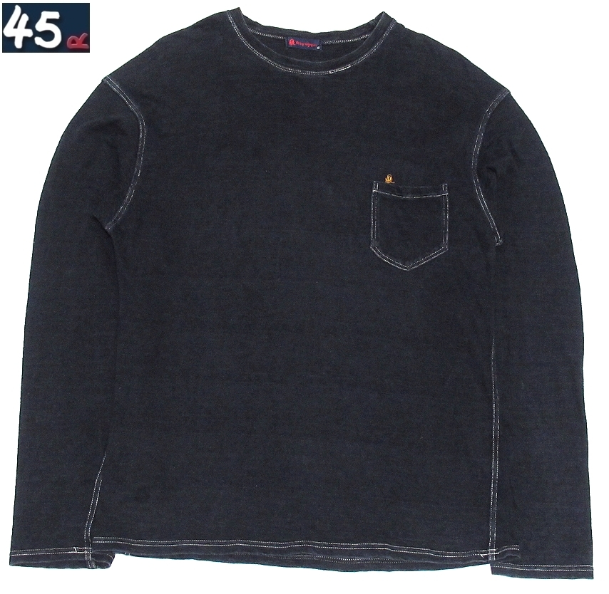 【目立った傷や汚れなし】美品 R by 45rpm フォーティファイブ・アールピーエム 藍染め インディゴ クルーネック ポケットTシャツ カットソー 4 日本製 メンズ の落札情報詳細 ...