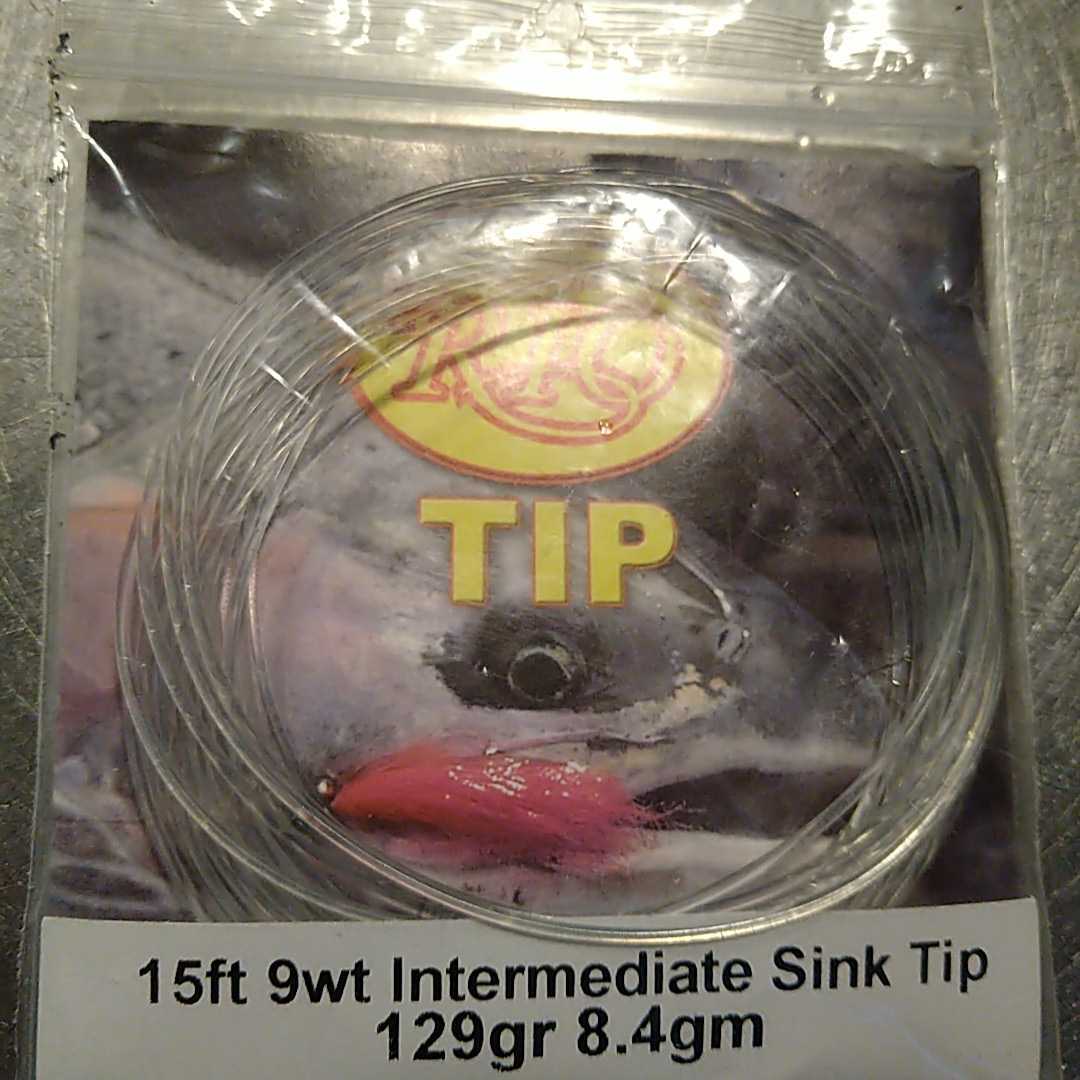 【未使用に近い】リオ RIO クリアー シンクティップsink tip 15ft 9wt 9番 intermediate インター クリアインター インターミディエイト 129gr 8.4gm ...