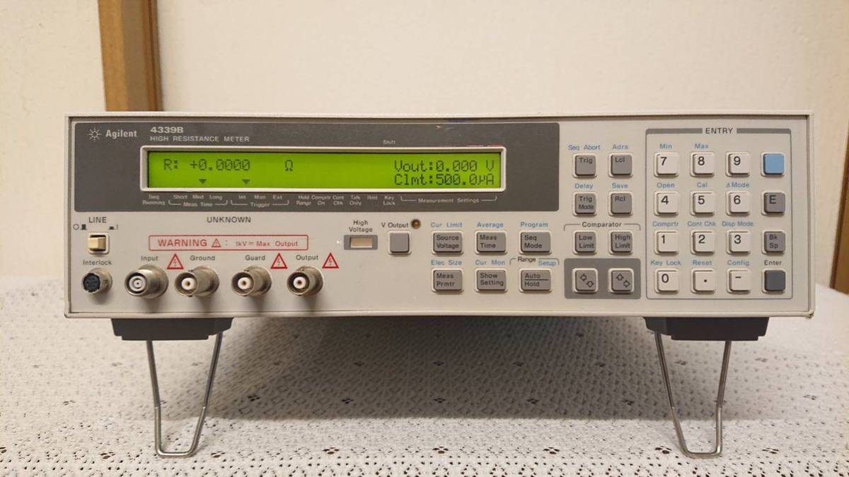 【中古】 校正品 HP ハイレジスタンスメータ 4339B の落札情報詳細| ヤフオク落札価格情報 オークフリー