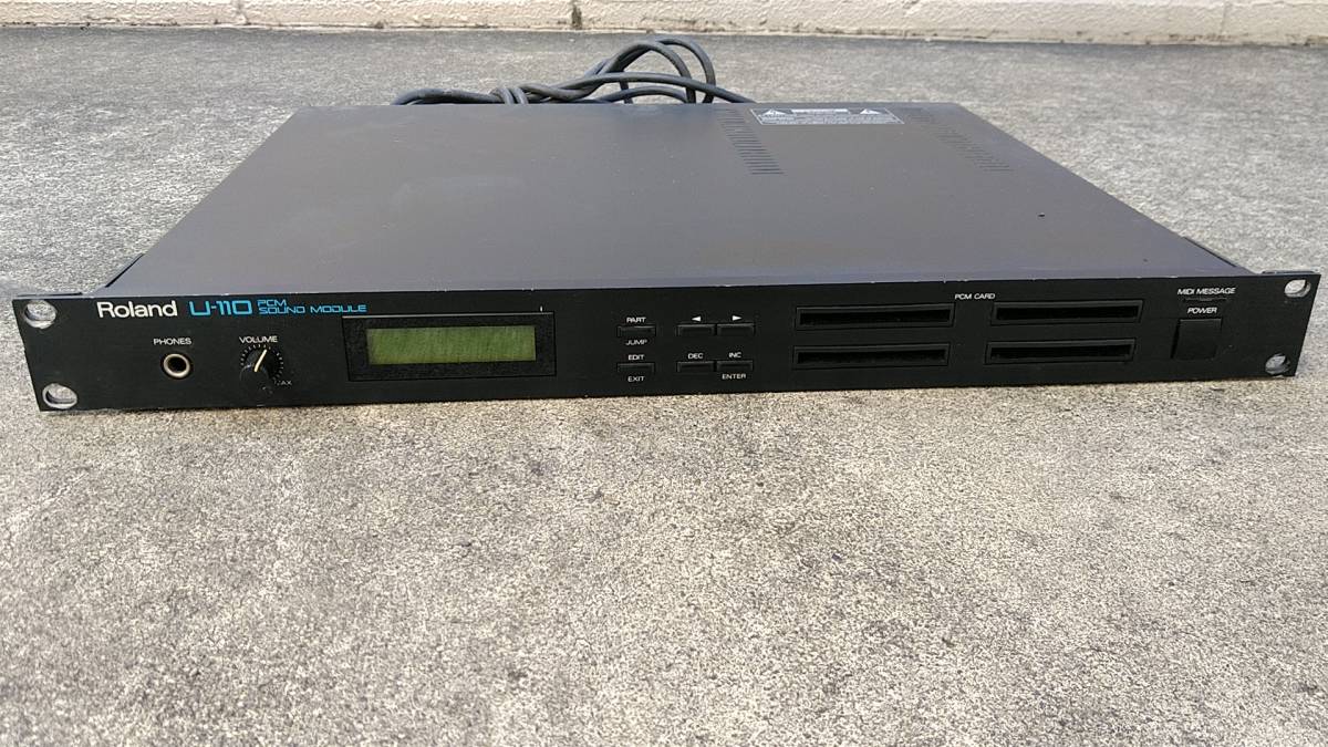 【傷や汚れあり】★Roland ローランド PCM SOUND MODULE音源モジュール U-110の落札情報詳細 - ヤフオク落札価格検索 ...