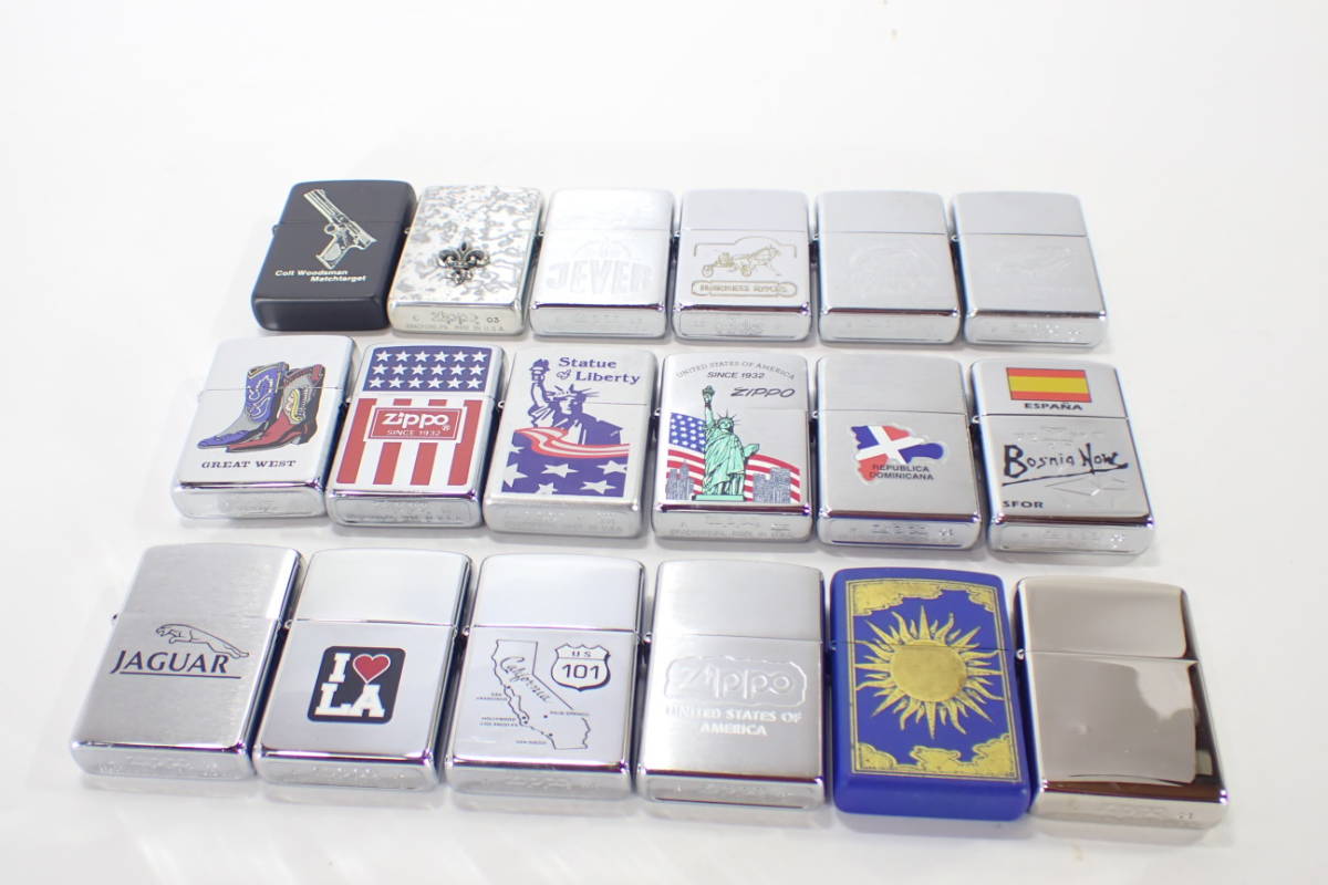 【未使用】82521 未使用 ZIPPO ジッポー 18本SET 大量 まとめて Colt Woodsman Match Target ...