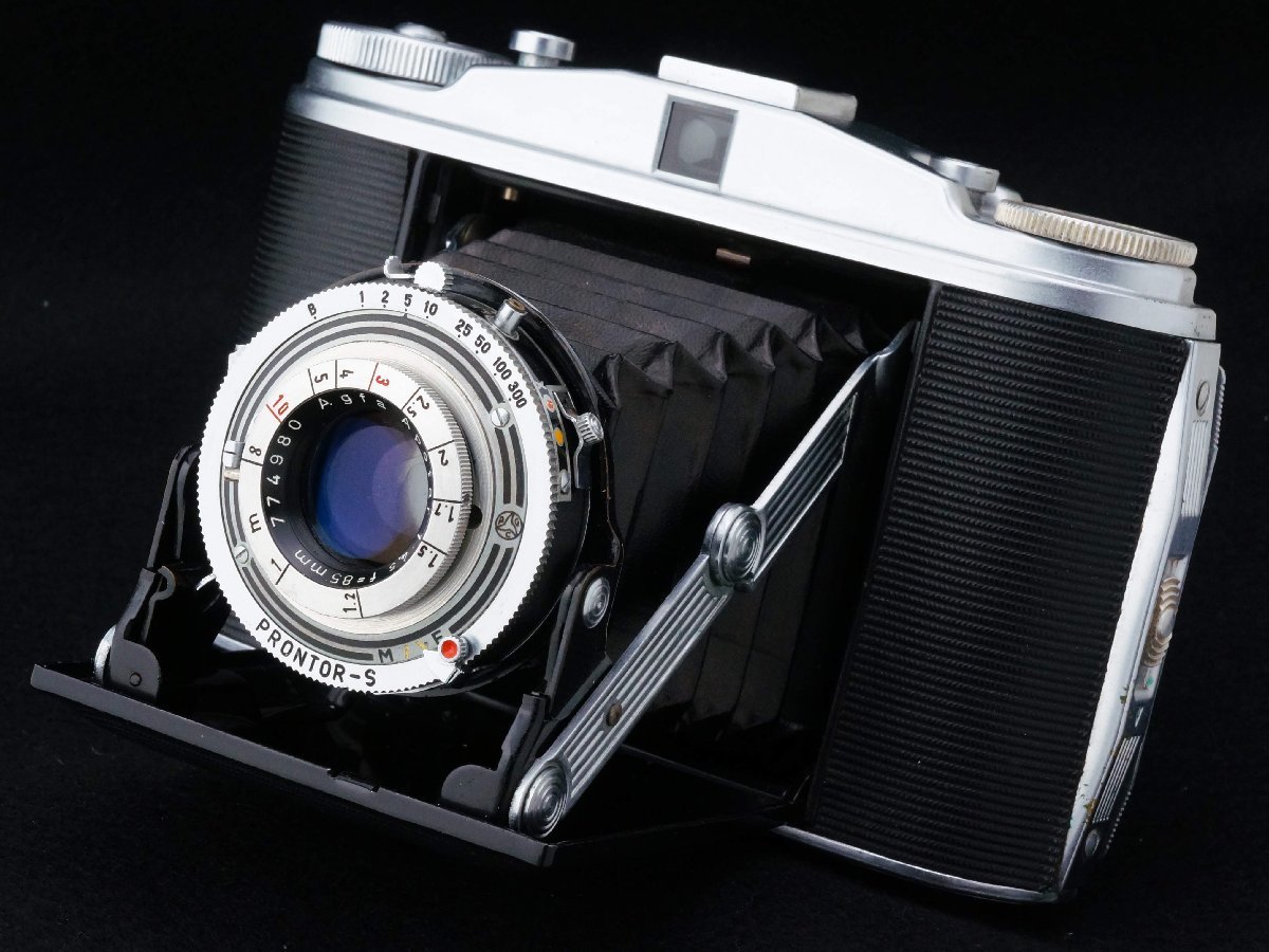 【やや傷や汚れあり】Agfa Isolette II Apotar 85mm F4.5 !!! ドイツ製!!! 6x6判コンパクトカメラ ...