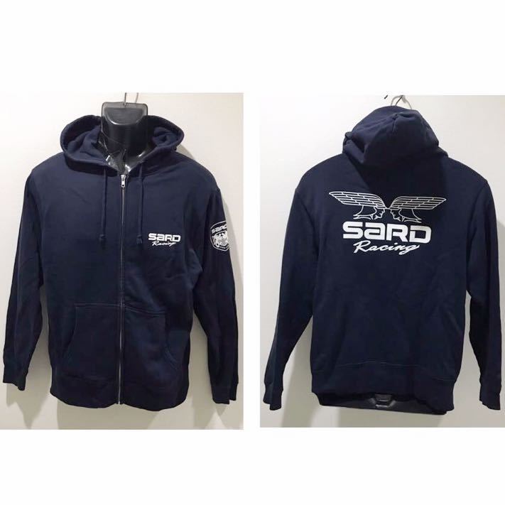 【目立った傷や汚れなし】希少☆SARD Racing/サードレーシング☆スウェット/パーカー☆入手困難/コレクター/モータースポーツ☆ネイビー ...
