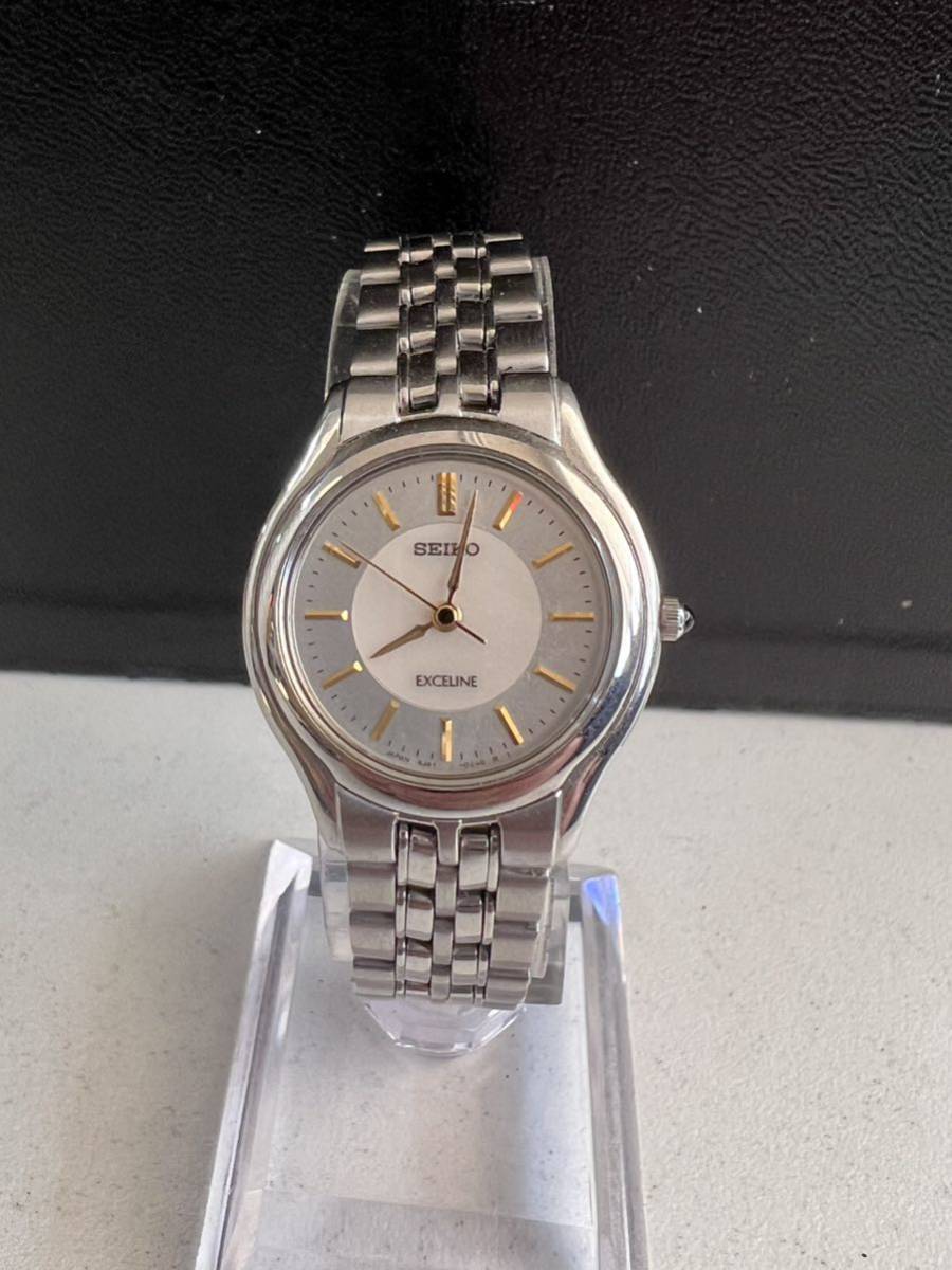 【目立った傷や汚れなし】 SEIKO セイコー EXCELINE エクセリーヌ クォーツ レディース 腕時計 4J41-0030の落札情報詳細 ...