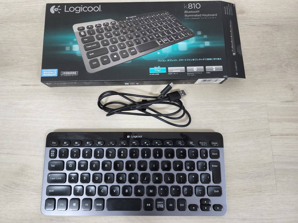【やや傷や汚れあり】ロジクール LOGICOOL Bluetooth イルミネートキーボード K810の落札情報詳細 - ヤフオク落札価格検索 オークフリー