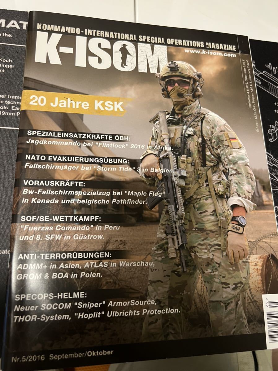 【目立った傷や汚れなし】K-lSOM 欧州LE 特殊部隊写真集雑誌 ドイツ軍 KSK NATO演習など(G36 hk H&K mp5 416 ...