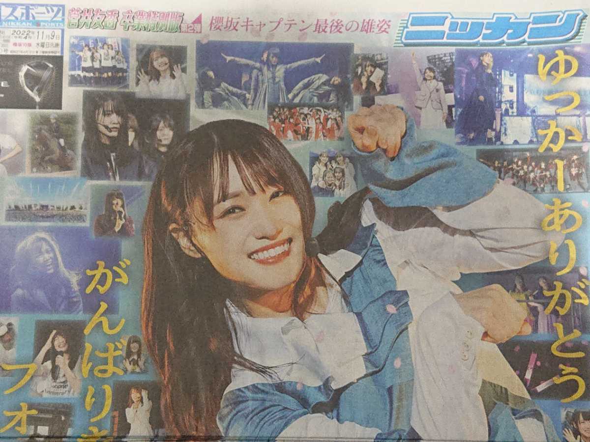 【未使用】日刊スポーツ 2022.11.9 櫻坂46「2nd TOUR 2022As you know?」ファイナル東京ドーム公演特別版 菅井友香 写真集 大切なもの の落札情報詳細 ...