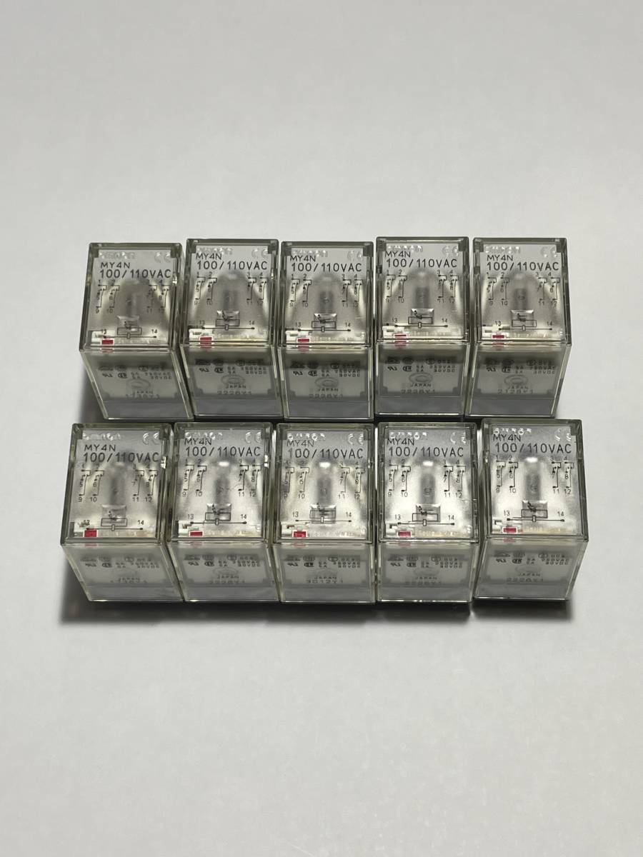 【目立った傷や汚れなし】omron オムロンミニパワーリレー My4n 100/110v 10台セット の落札情報詳細 ヤフオク落札価格情報