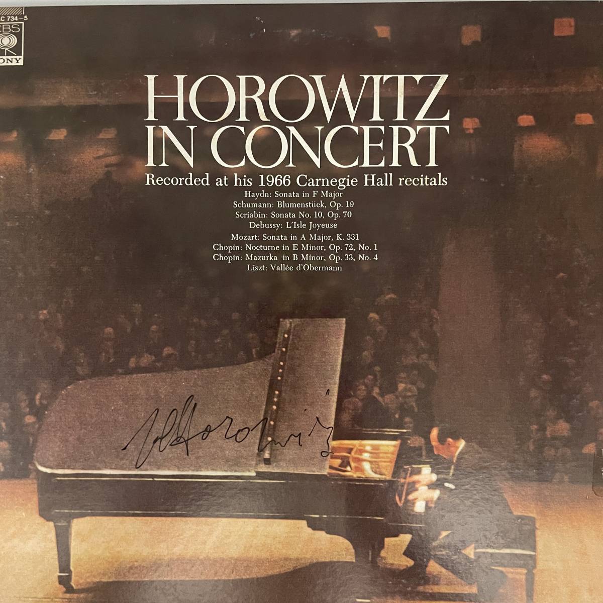 【やや傷や汚れあり】☆サイン入り /ウラディミール・ホロヴィッツ Horowitz In Concert /G+/ /クラシック LPレコード ...