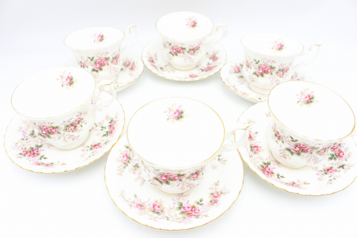 【傷や汚れあり】【行董】 ROYAL ALBERT/ロイヤルアルバート カップ＆ソーサー 6客セット ラベンダーローズ Rose ※ゆうパ※ AZ904BOT31の落札情報詳細 - ヤフオク ...