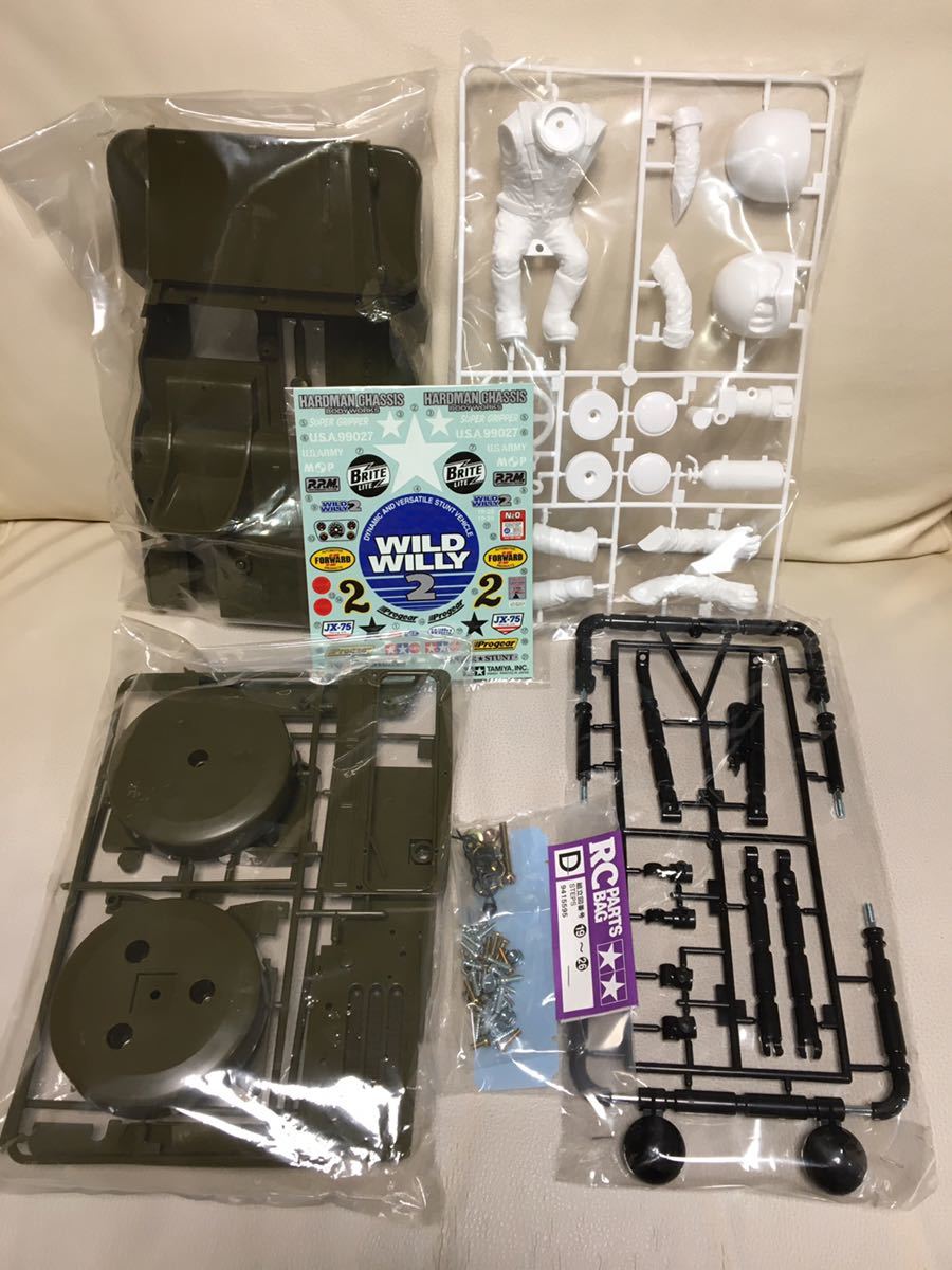 【未使用】タミヤ ワイルドウイリー2 未組み立てボディセット（ドライバー付き） WR－02などにの落札情報詳細 - ヤフオク落札価格検索 オークフリー
