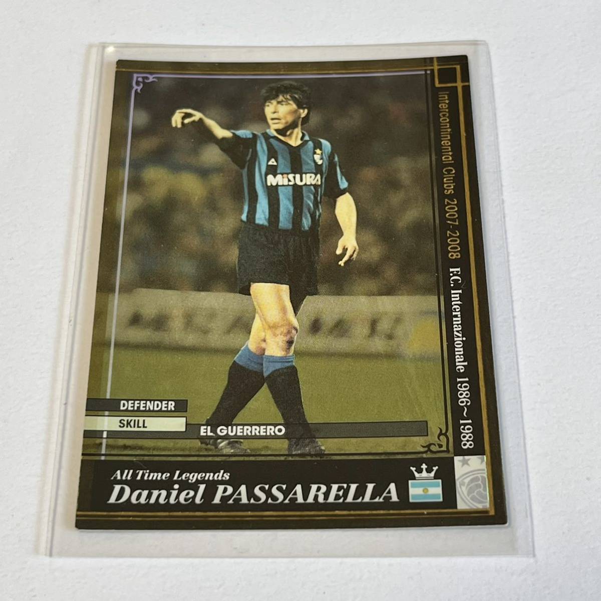 【やや傷や汚れあり】♪♪WCCF 07-08 ATLE ダニエル・パサレラ Daniel Passarella Inter ♪三点落札で普通 ...