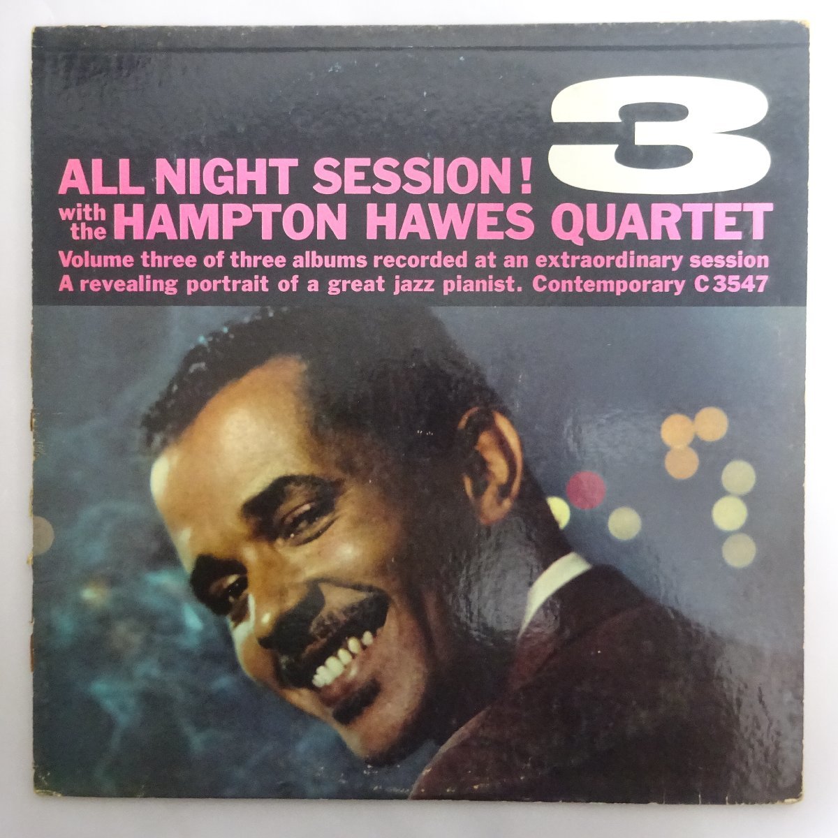 【やや傷や汚れあり】14010680;【US盤/CONTEMPORARY/黄ラベル/深溝/MONO】Hampton Hawes Quartet / All Night Session, Vol ...