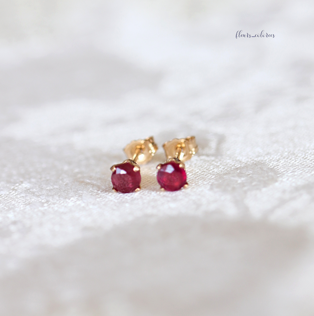 【未使用】K14GF 宝石質ルビーのスタッドピアス [4mm] 14KGF 一粒ピアス 送料無料 天然石の落札情報詳細 - ヤフオク落札価格検索 オークフリー