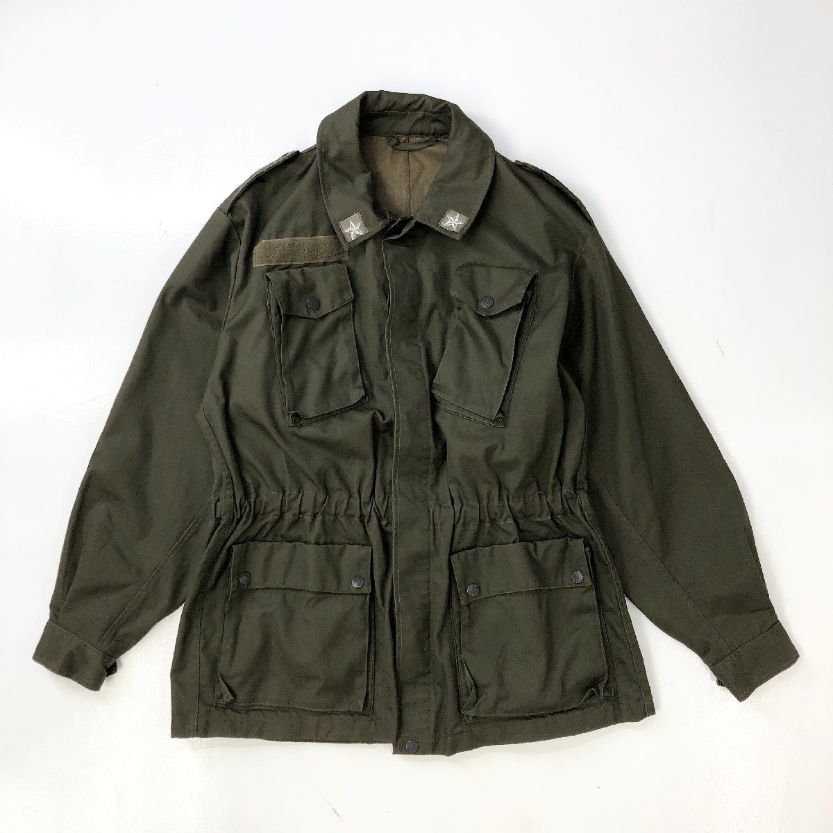 【やや傷や汚れあり】 【古着】TAURISANO FRANCESCO イタリア軍 コンバット ジャケット ミリタリー サイズ48 カーキ ...