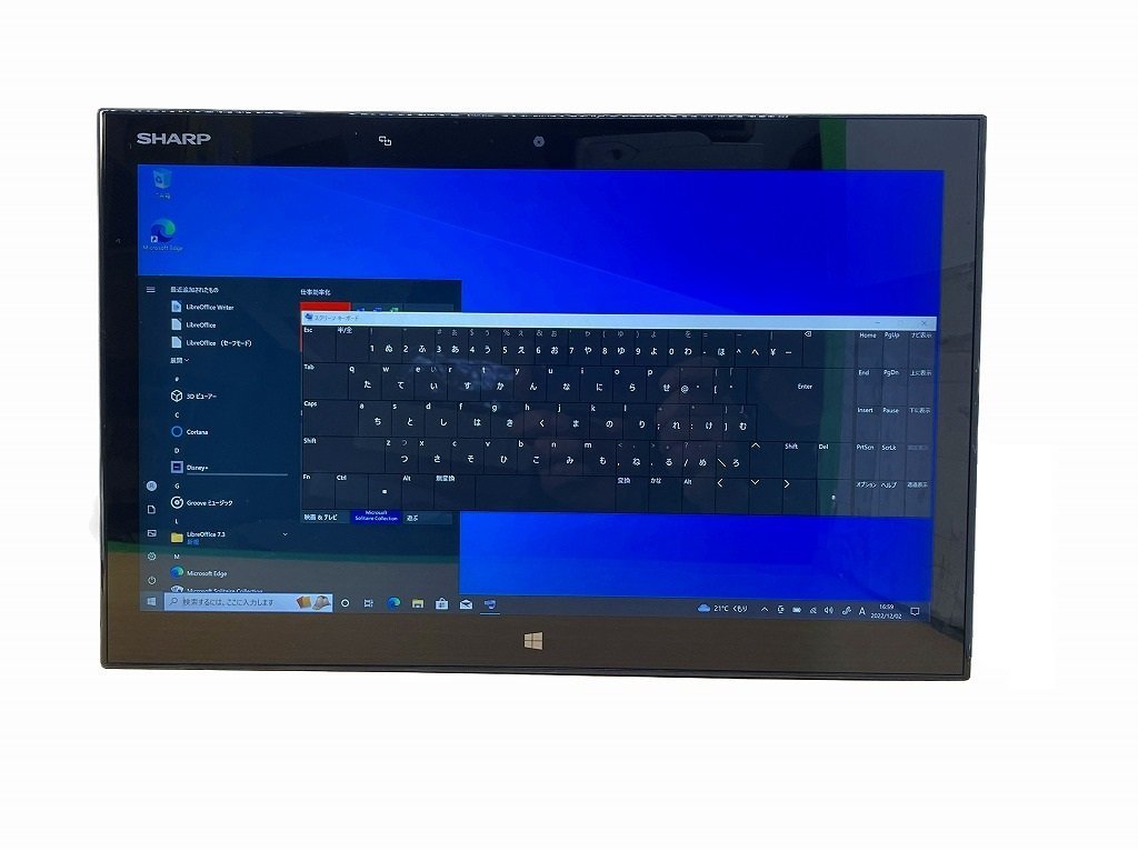 【やや傷や汚れあり】1円～！【タブレット】SHARP RW-16G1 Core i5-4200U (最大2.6GHz) 4GB SSD128GB Wi-Fi カメラ 15.6インチ T2404 ...