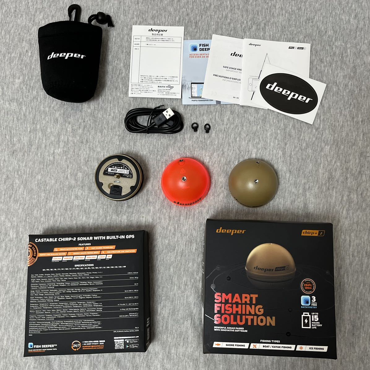 【やや傷や汚れあり】 2021年モデルDeeper CHIRP＋2 (ディーパー チャーププラス2) ワイヤレススマート魚群探知機最大15時間バッテリーの落札情報詳細 - ヤフオク落札価格検索 ...