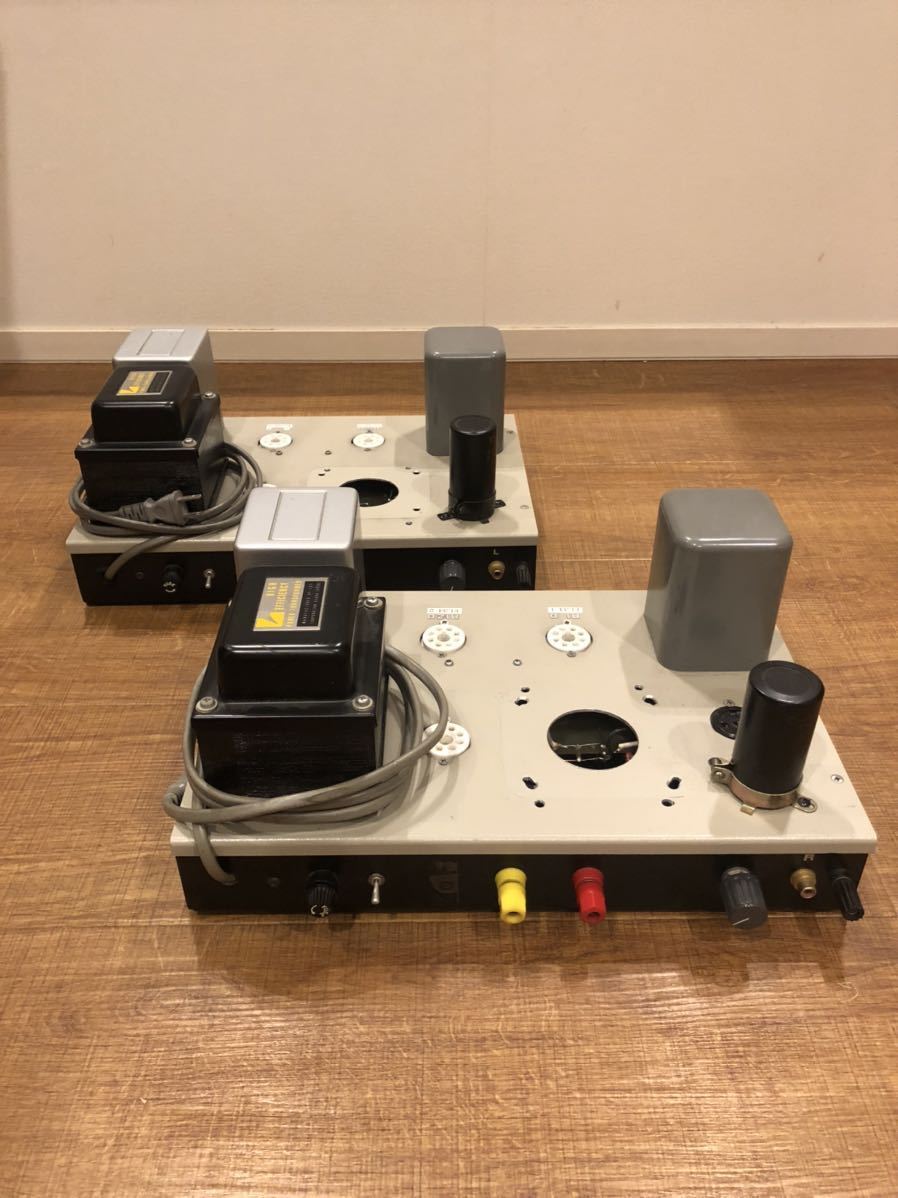 【傷や汚れあり】ジャンク品 R-120真空管アンプ 未完成品 2台 （LAX Power transformer Cerafine ELNA ...