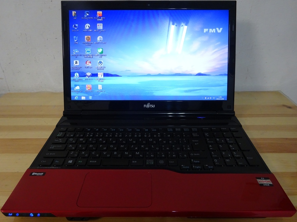 【目立った傷や汚れなし】富士通 ノートパソコン LIFEBOOK AH/40K/AMD E2-1800 1.7GHz/4GB/750GB/BD ...