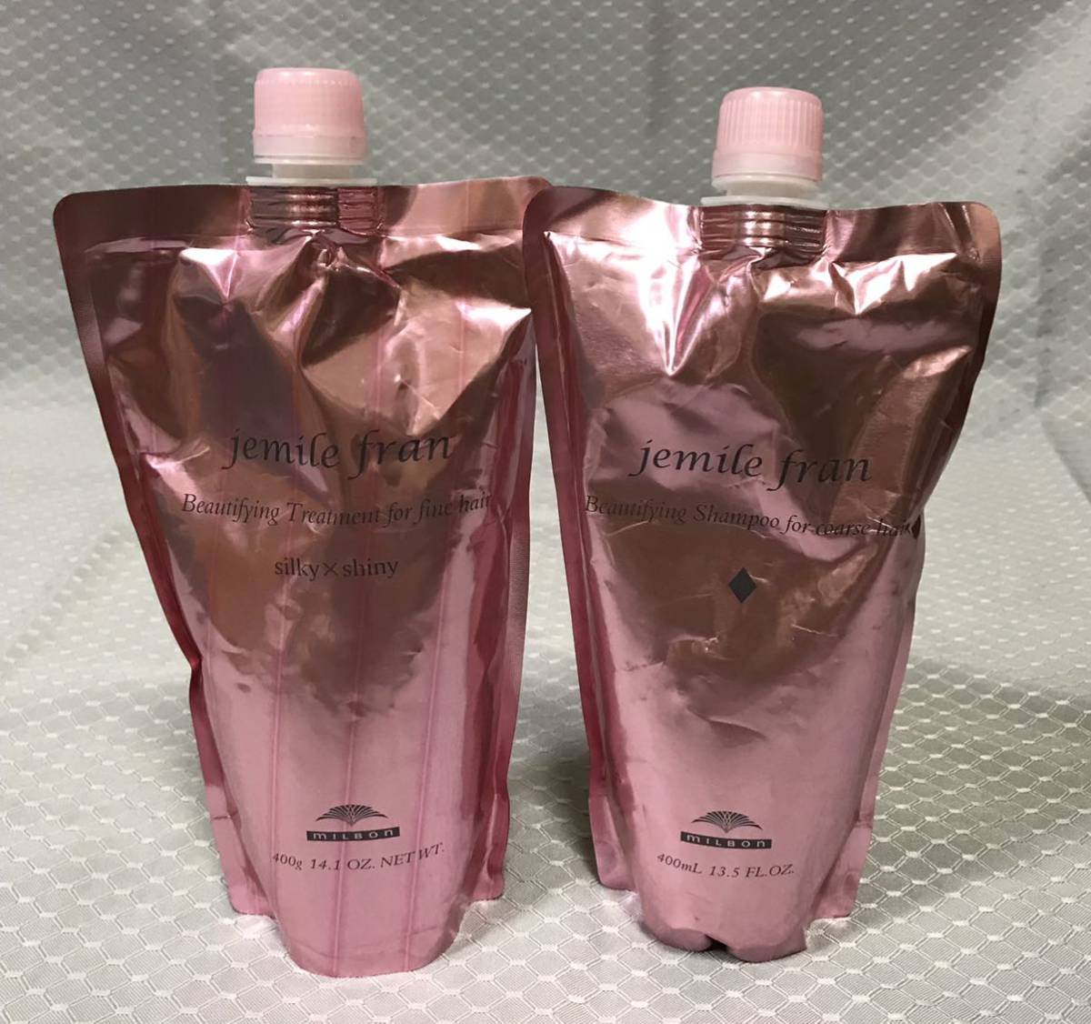 【未使用】 Milbon Jemile Fran Shampoo+ Treatment 400mL 新品の落札情報詳細 - Yahoo ...