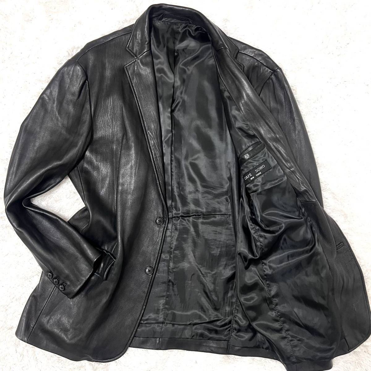 【目立った傷や汚れなし】【美品】CAFE SOHO ★ 英国 MOON生地 秋冬 ジャケット カシミヤ ウール Y5 M グレー テーラードジャケット カフェソーホー の落札情報詳細 ...