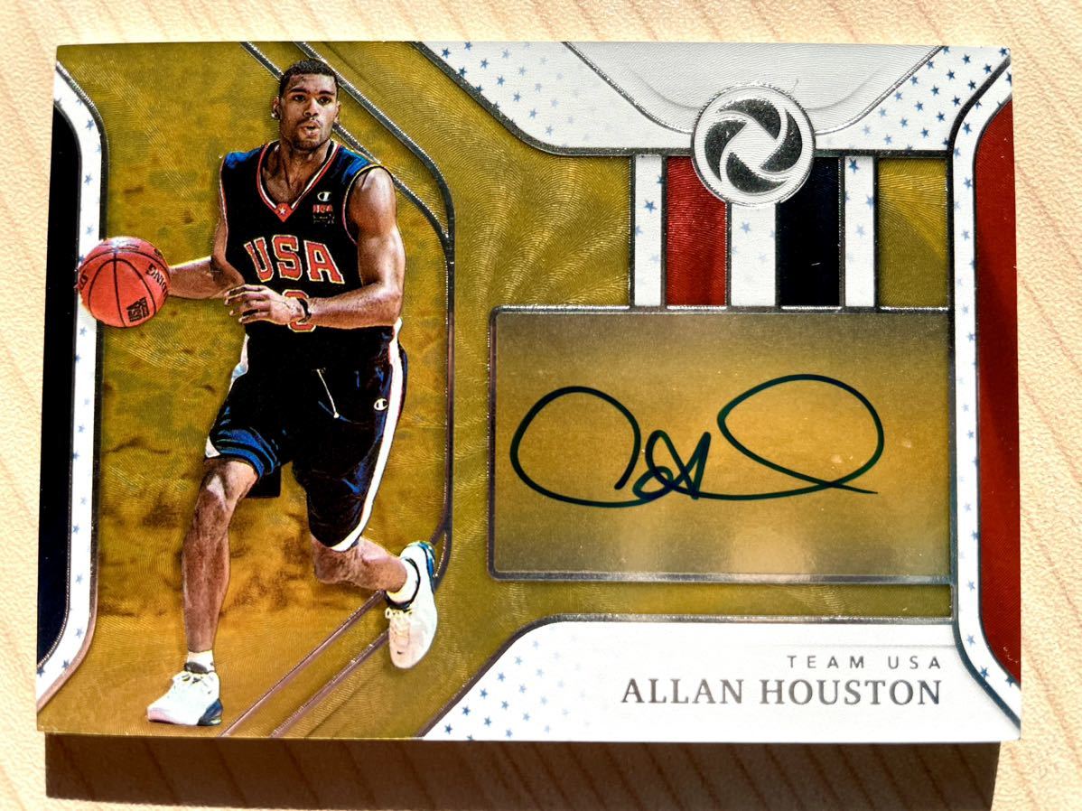 【目立った傷や汚れなし】2018-19 Panini Opulence Allan Houston Team USA Autograph ...