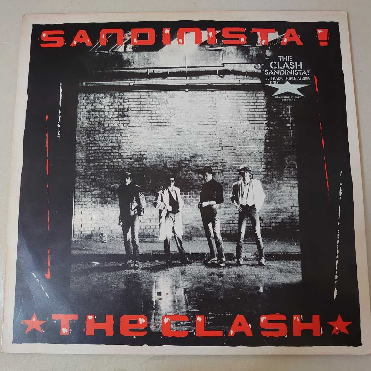 【目立った傷や汚れなし】lp The Clash Sandinista[シール付uk盤 Fsln 1 1980年 ザ・クラッシュ