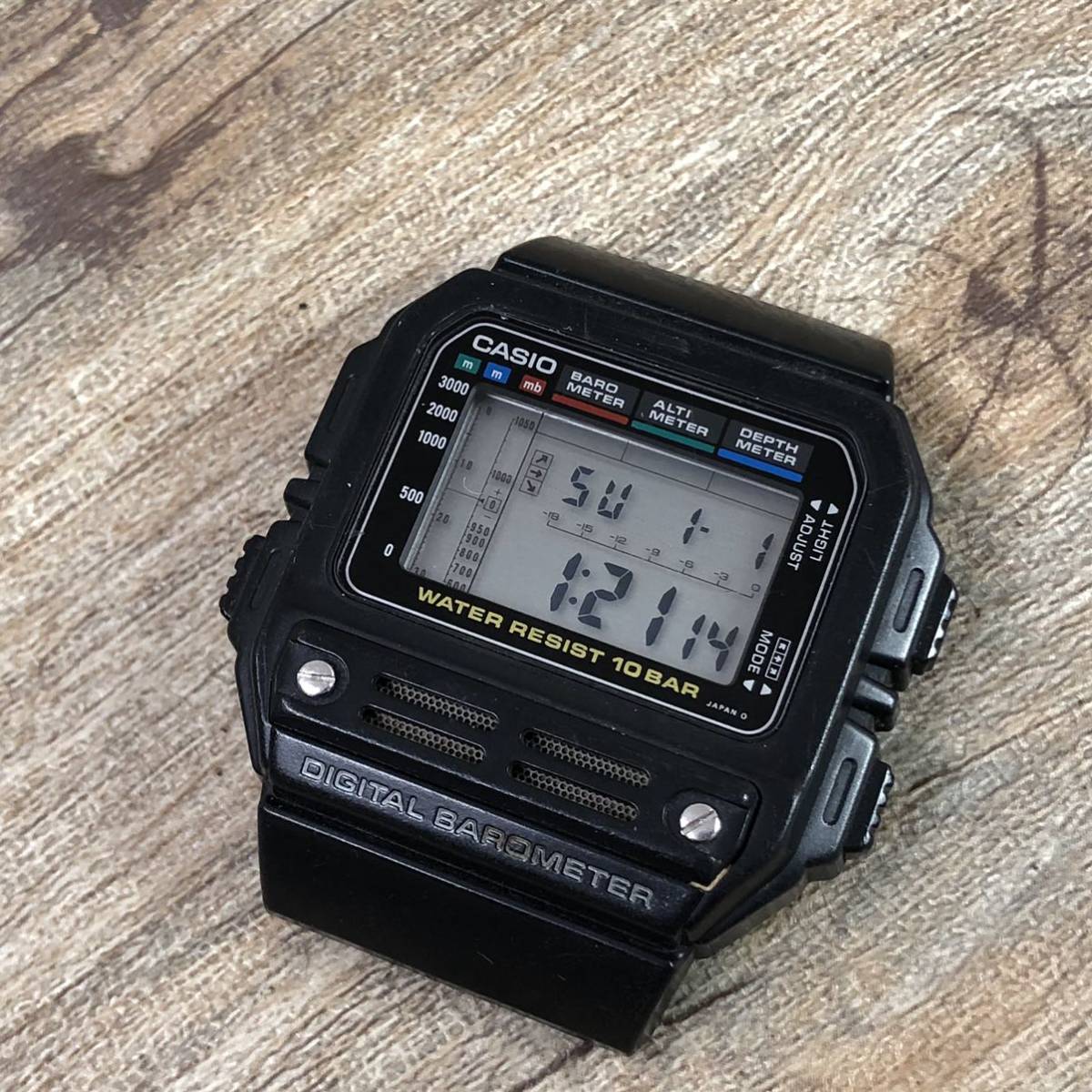 【傷や汚れあり】稼働 CASIO カシオ DIGITAL BAROMETER BM-100WJ デジタル バロメーター 腕時計 菊HGの落札 ...