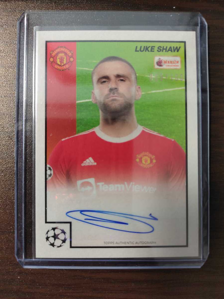 【未使用に近い】2021-2022 Topps UCL Merlin Heritage 97 Soccer /100 Auto ...