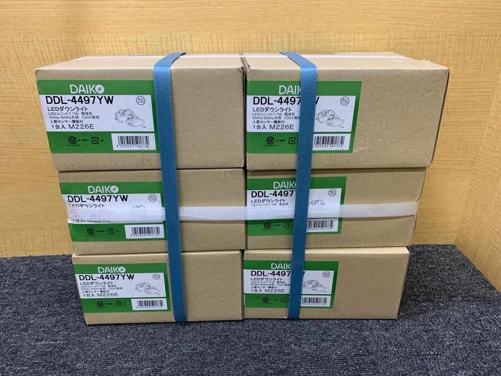 【未使用】013♪未使用品♪DAIKO 大光 ダイコー LEDダウンライト 人感センサー付 ※6個セット DDL-4497YW 電球色 防雨型 SB型 の落札情報詳細| ヤフオク落札価格情報 ...
