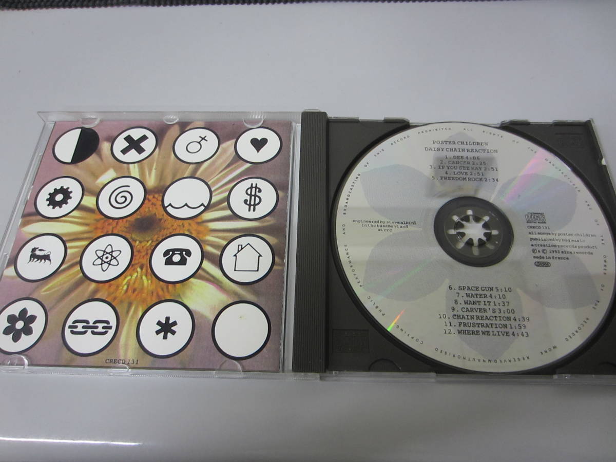 【やや傷や汚れあり】Poster Children/Daisychain Reaction UK向France盤CD CRECD131 ...