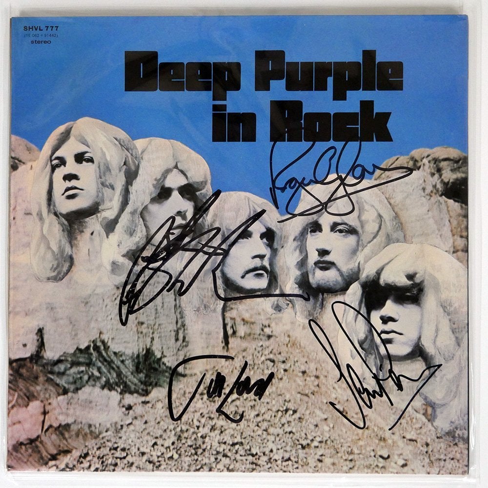 【やや傷や汚れあり】レア盤-Hard_Rock-マト_2/1-UKオリジナル★Deep Purple - Deep Purple In Rock[LP, '70:Harvest - SHVL ...