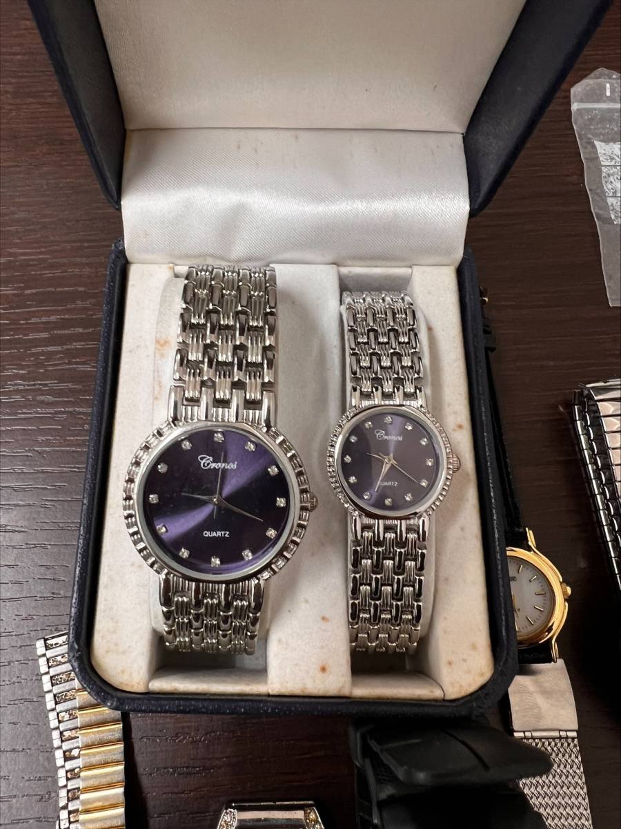 【やや傷や汚れあり】#8407A 【おまとめ】 腕時計 43本 SEIKO CASIO Q＆Q ELGIN Cronos 他 可動品 不動品 ...