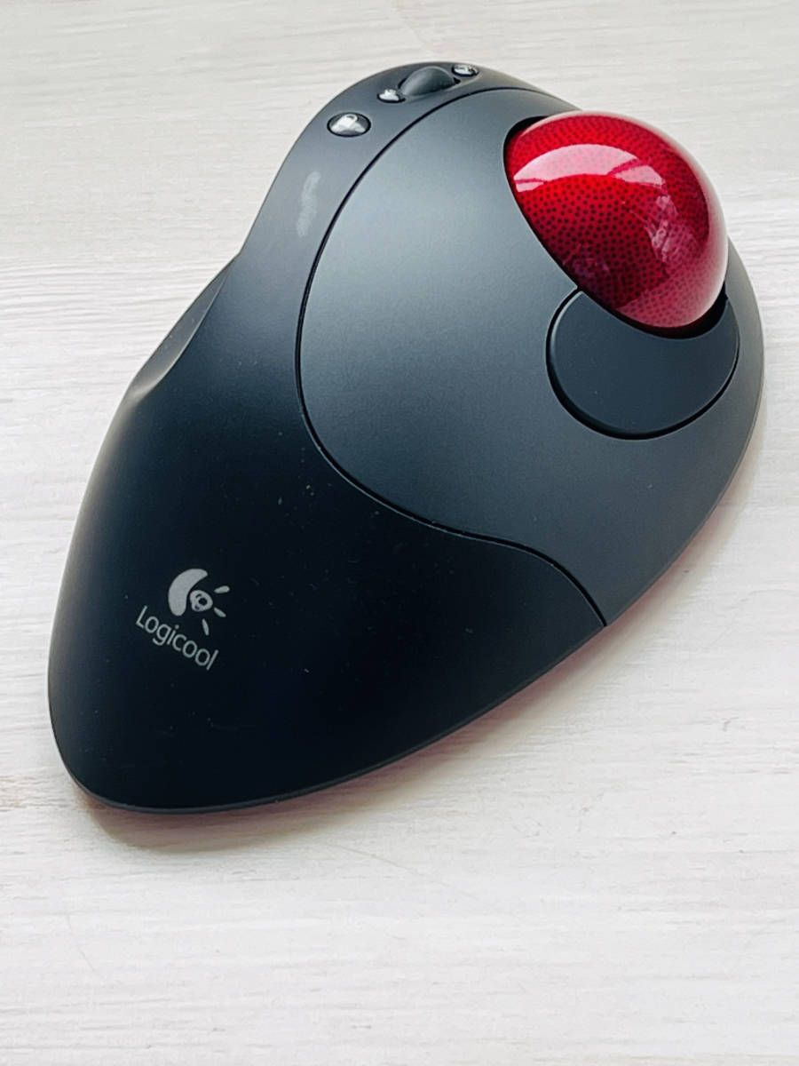 【やや傷や汚れあり】激レア/奇跡の未使用品！ Logicool Cordless Optical TrackMan TM-400 （コードレス ...