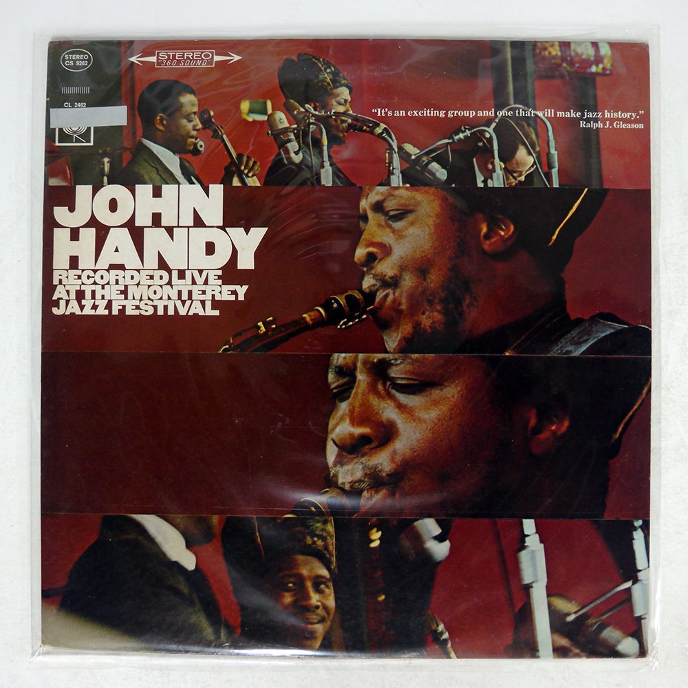 【やや傷や汚れあり】米 JOHN HANDY/RECORDED LIVE AT THE MONTEREY JAZZ FESTIVAL ...