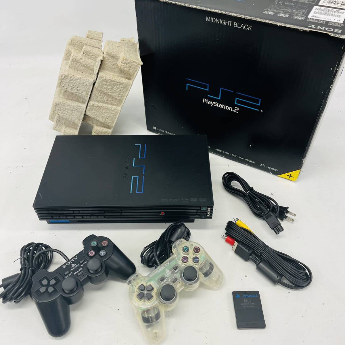 【やや傷や汚れあり】【希少 / 箱付き】【任天堂 ゲームキューブ 本体 メモリーカード コントローラー アダプタ ケーブル GC バイオレット ...