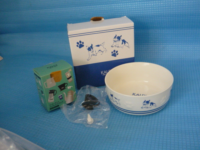 【未使用】b★未使用・非売品★2021年KALDI カルディ いぬの日限定 オリジナル 深皿 フードボウルと ミニチュアフィギュアの落札情報詳細 - ヤフオク落札価格検索 オークフリー