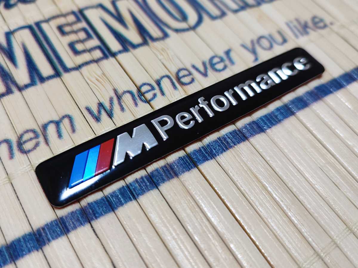 【未使用】M Performance 軽量アルミ製 ミニエンブレム ブラックB BMW MSport MPower E36 E39 E46 E60 E90 F10 F20 F30 ...