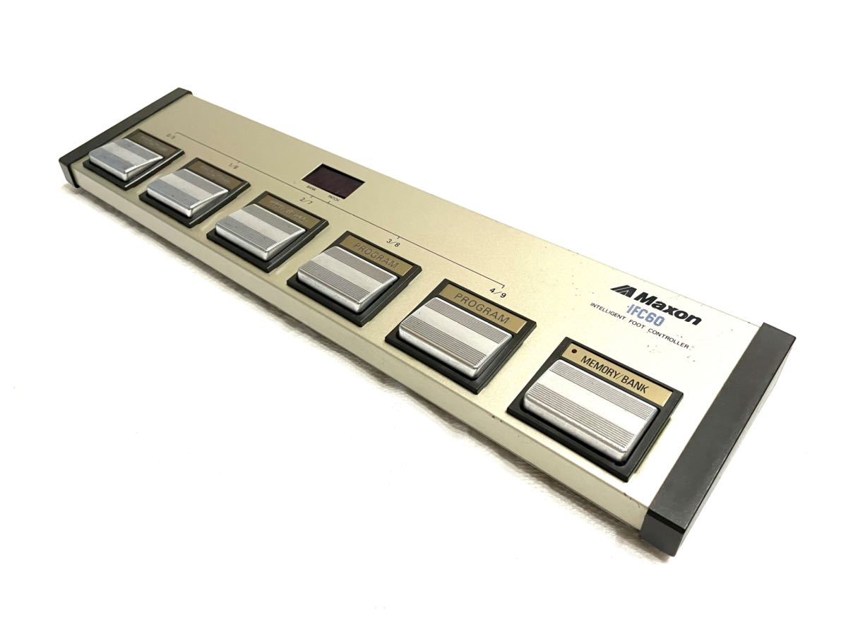 【やや傷や汚れあり】レア MAXON マクソン guitar ギター フットコントローラー foot controller IFC60 ...